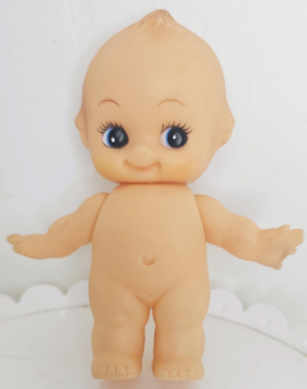 Vintage Kewpie Doll Baby Jointed Vinyl Squeak Toy Kitsch Nursery Decor ...