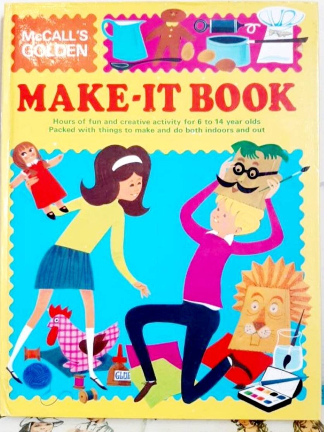 Vintage Sixties Make It Book Kitsch Children's Activity Ephemera Craft ...