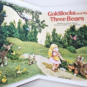 Vintage Kitsch Goldilocks and the Three Bears A Puppet Story Book ...