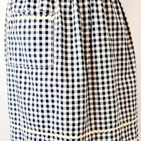 Gingham Black and White Ric Rac - Etsy