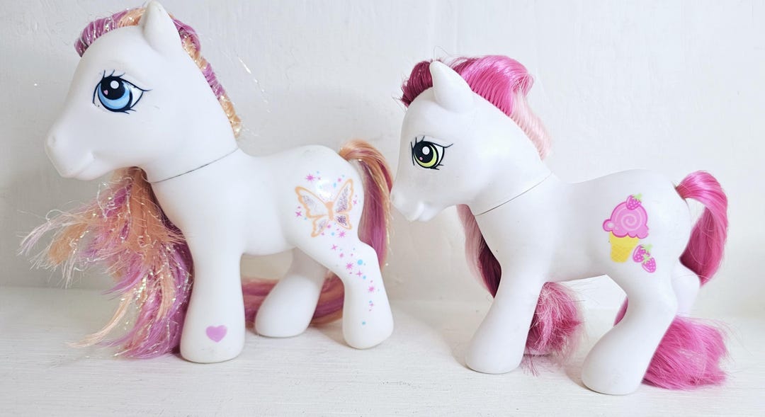Vintage G3 My Little Pony Fairy Dust and Strawberry Swirl Lot of Two ...