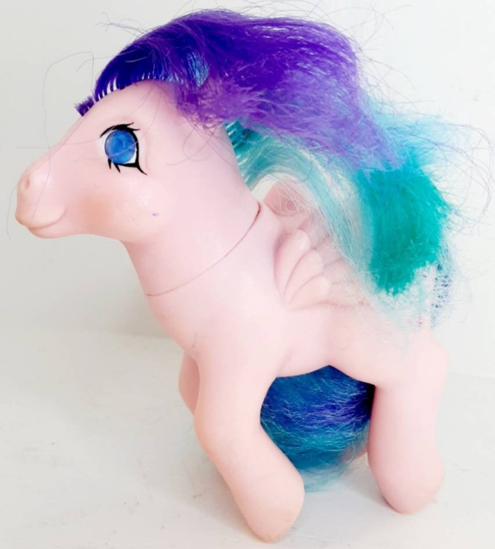 Vintage G1 My Little Pony Whizzer Pink Body Purple Hair Sparkle Eyes ...