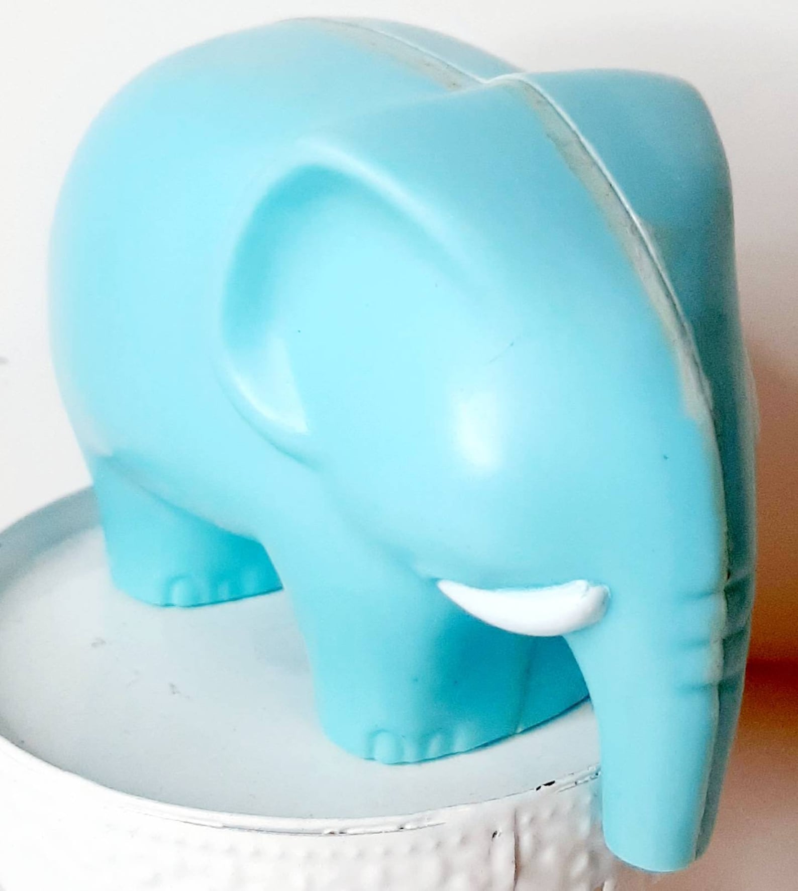 Vintage Blow Mold Plastic Toy Elephant Pastel Blue Circus | Etsy