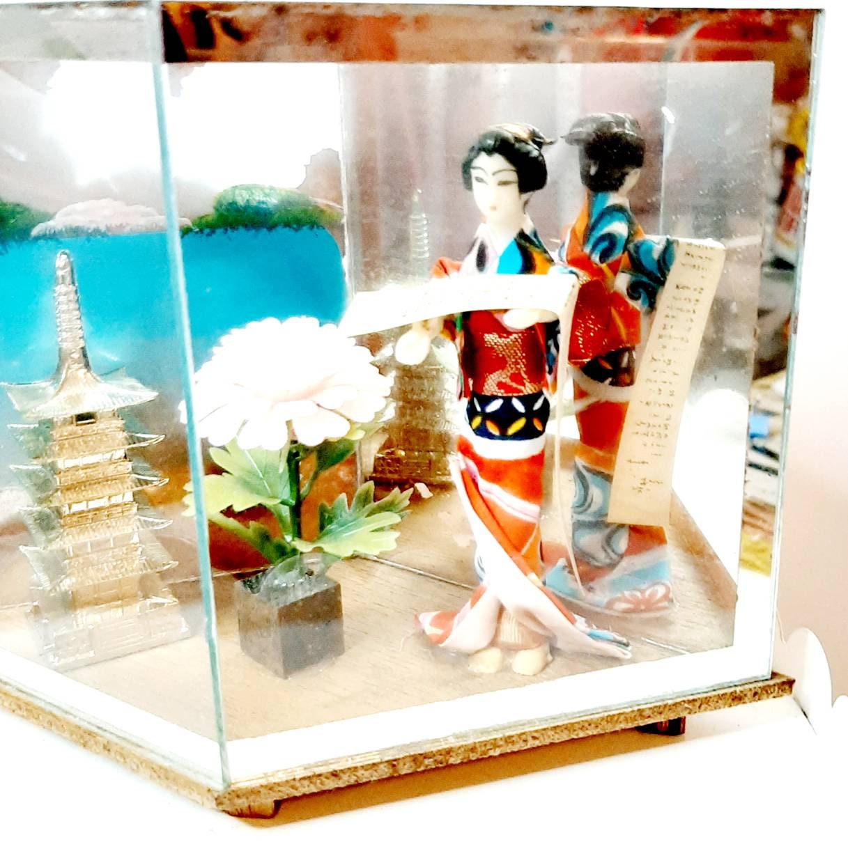 Vintage Japanese Miniature Geisha dressed traditional Kimono | Etsy