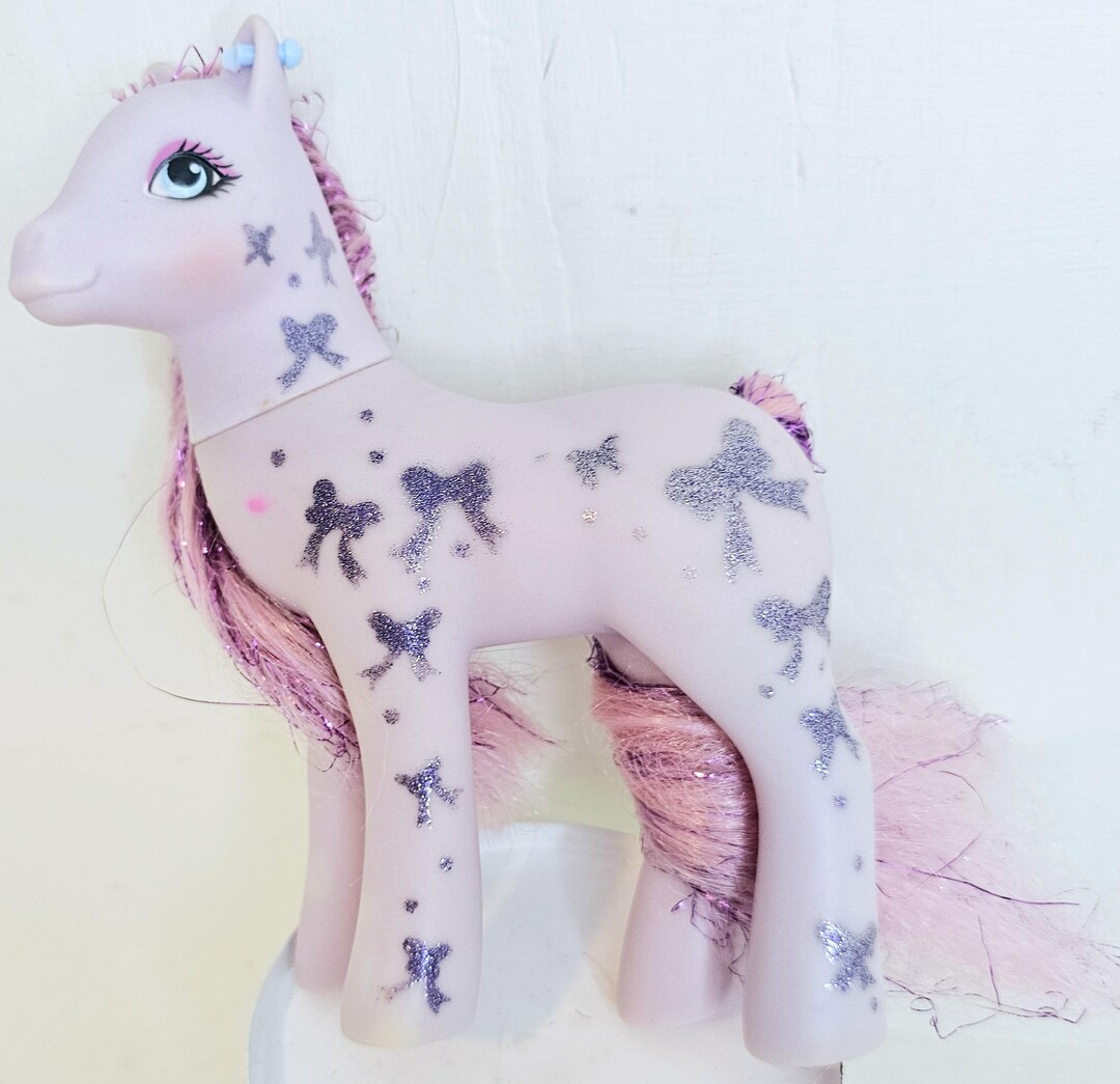 Vintage G1 My Little Pony Bright Night Sweetheart Sister Pony Mauve ...