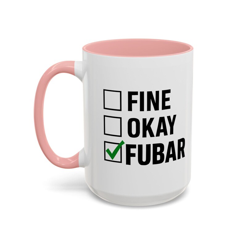 FUBAR Checklist Mug | Funny Veteran Coffee Cup - Etsy