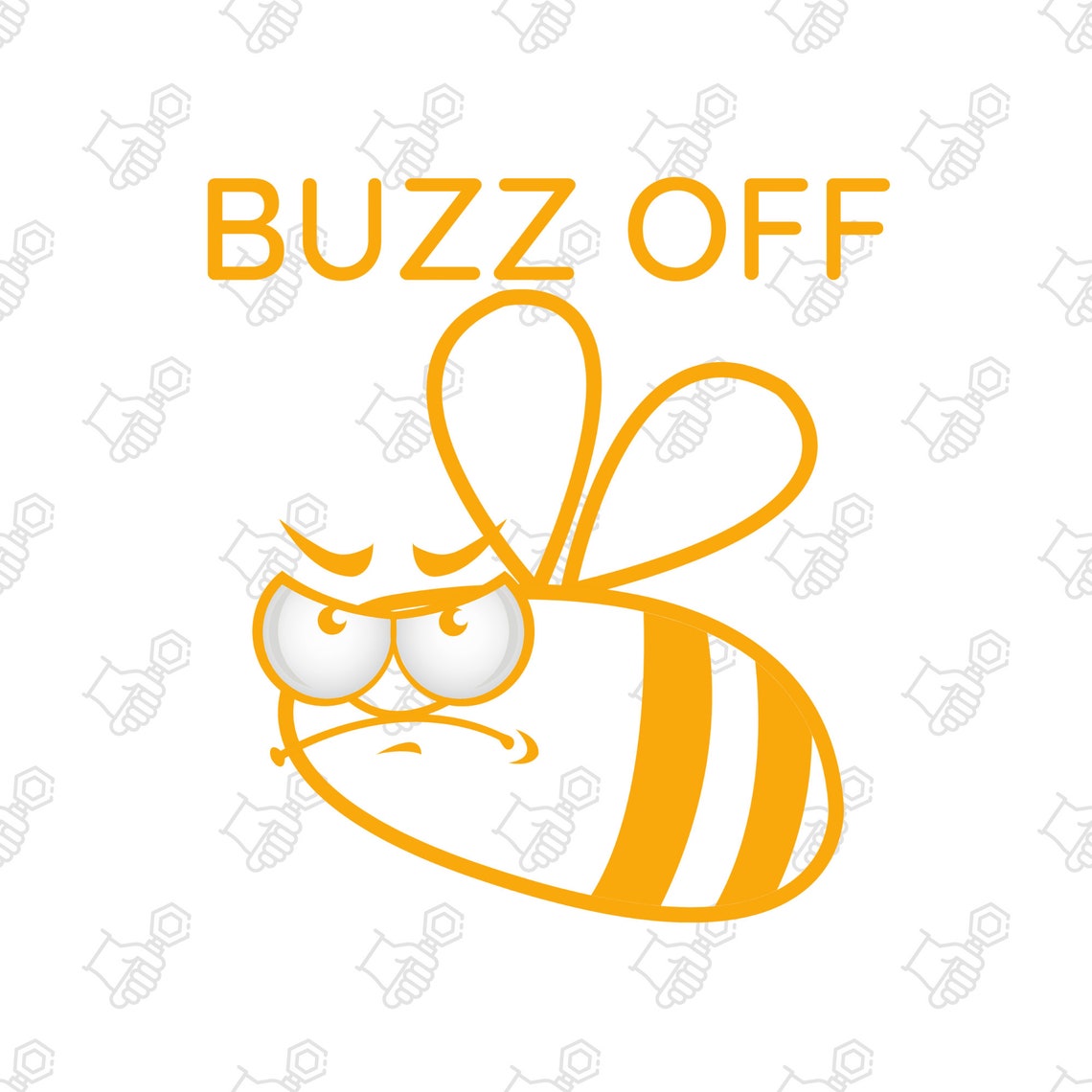 Buzz off Bee Pun Clip Art SVG - Etsy