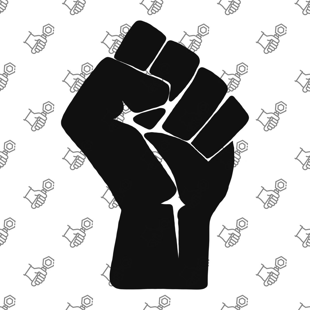 Power Fist Clip Art SVG & PNG - Etsy
