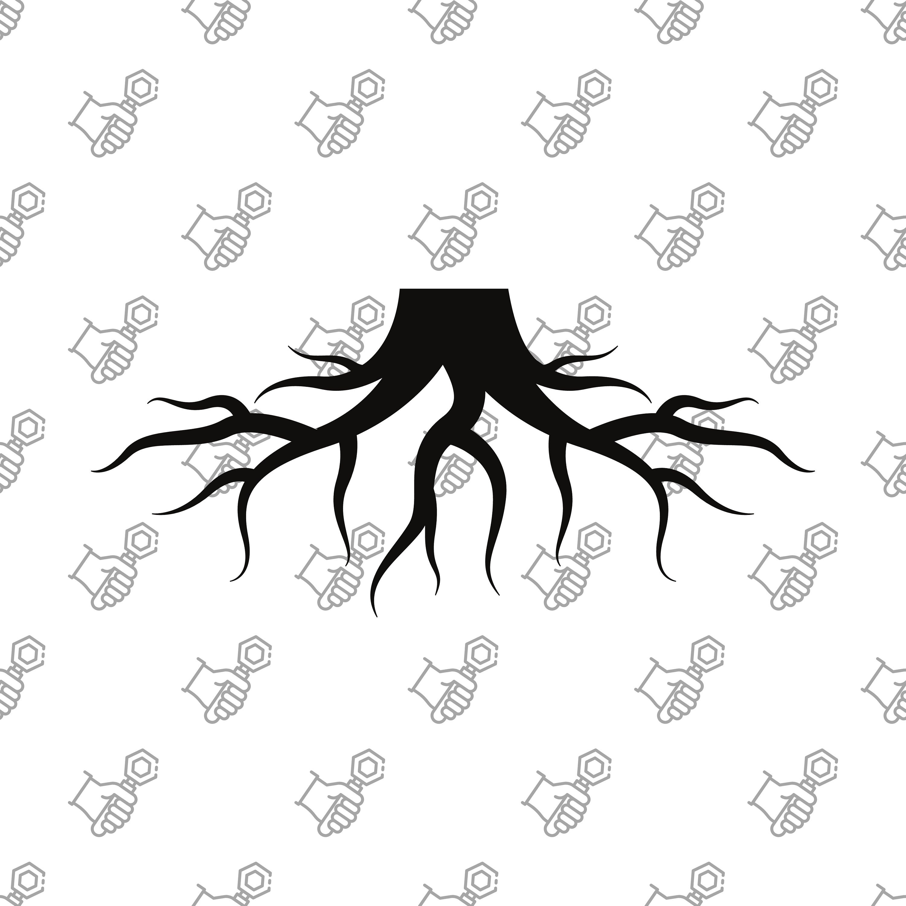 2 Tree Roots Clip Art SVG - Etsy