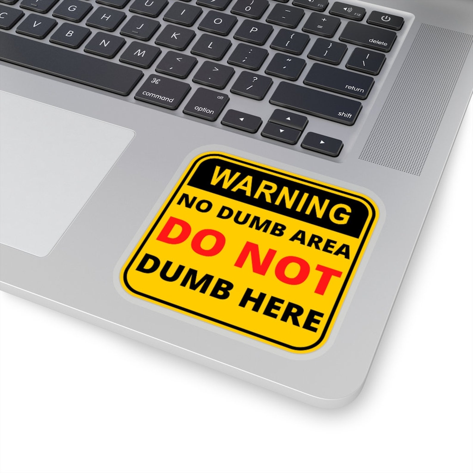 Funny warning do not dumb area Stickers - Etsy.de