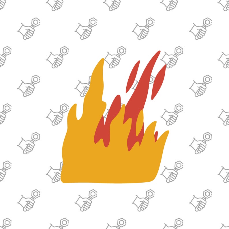 3 Types of Color Fire Flame Clip Art SVG Bundle - Etsy Israel