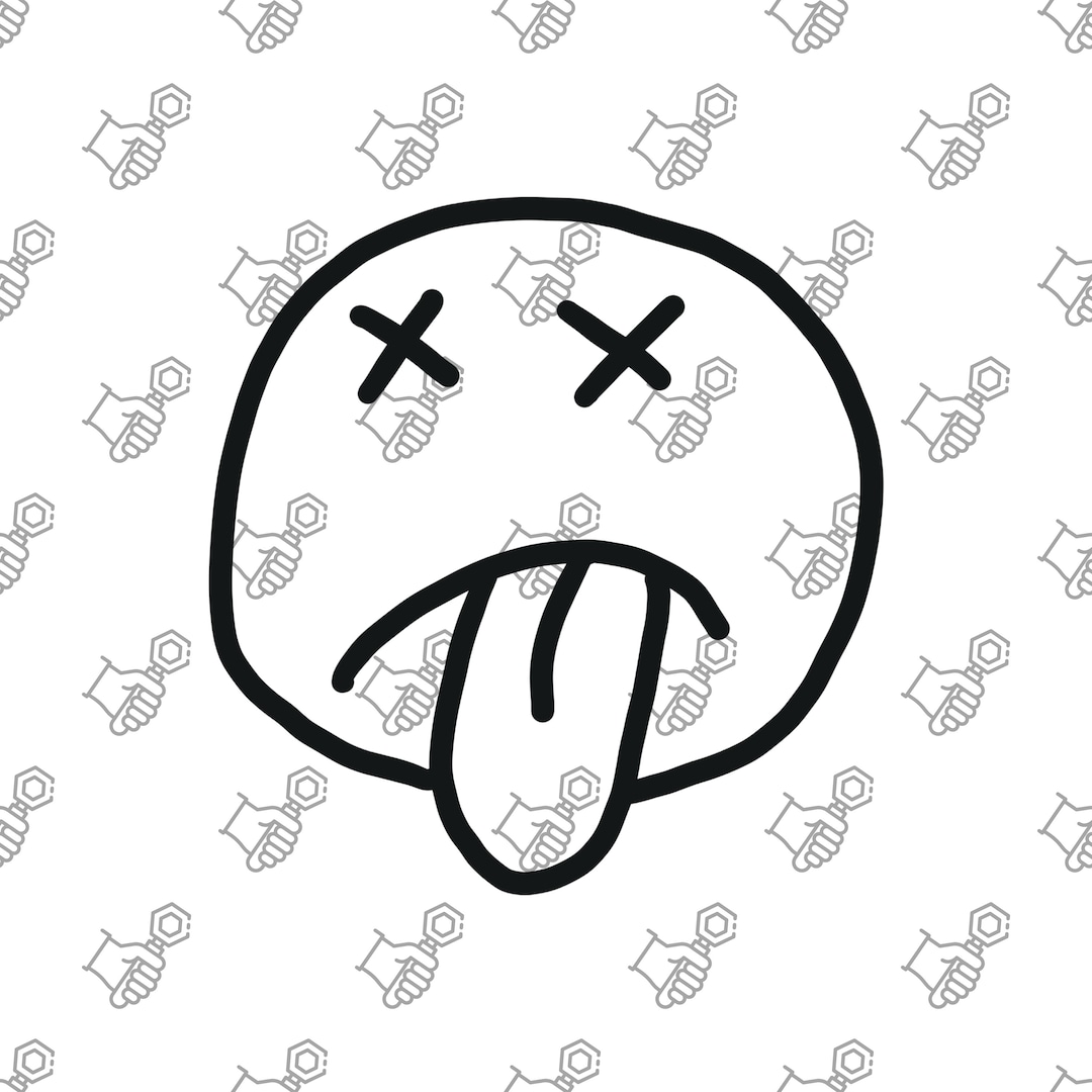 Sour Smiley Clip Art SVG - Etsy