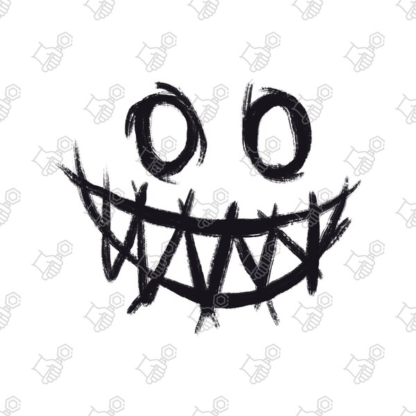 Evil Smiley Svg - Etsy