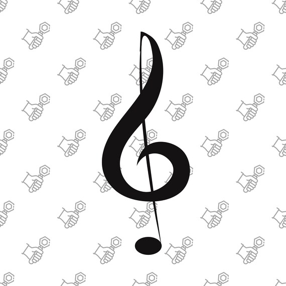 2 Music Notes Clip Art SVG Bundle | Etsy