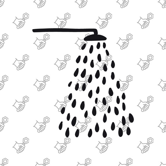Shower Clip Art SVG | Etsy