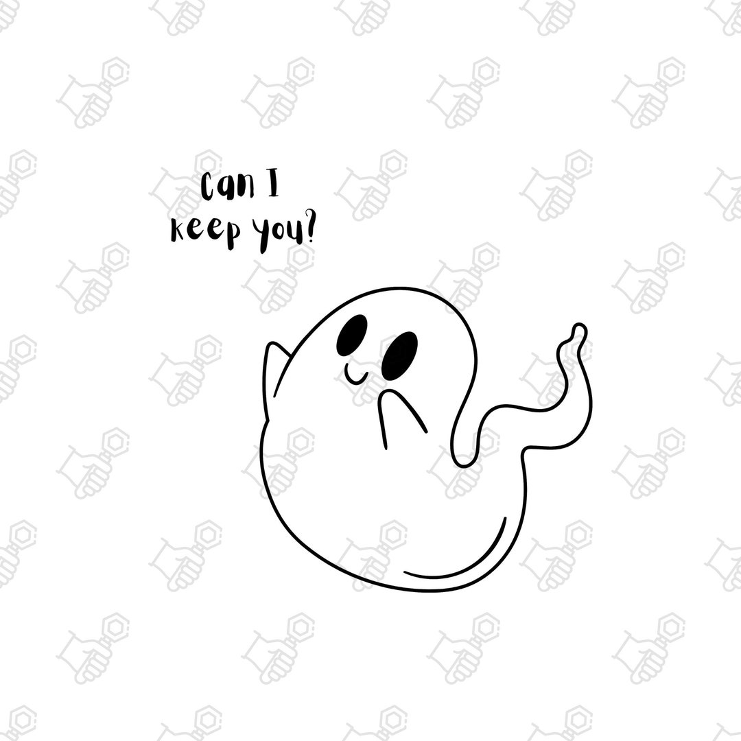 Cute Ghost Halloween Clip Art SVG - Etsy