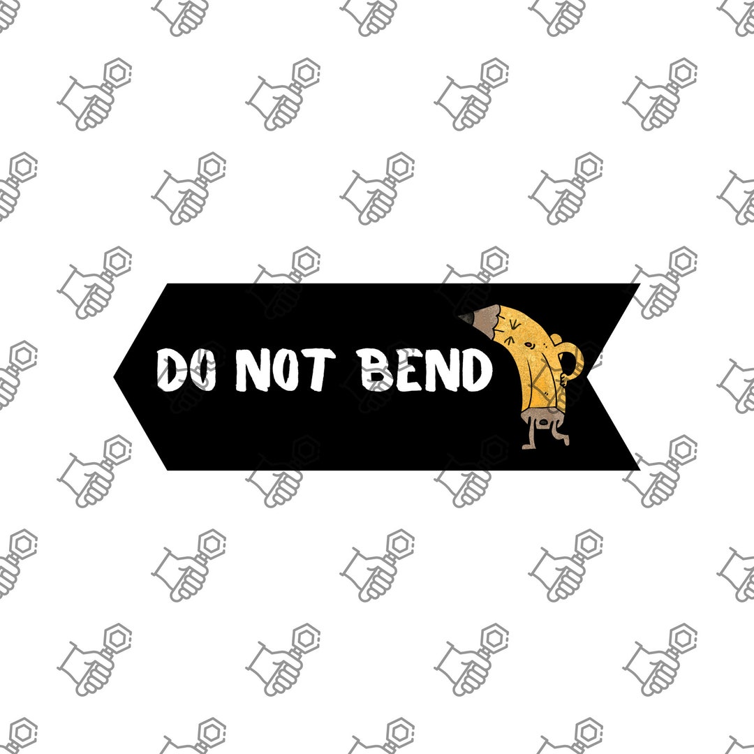 Do Not Bend Clip Art SVG - Etsy