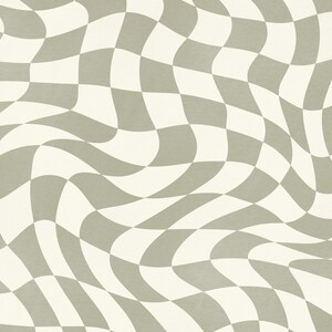 Soft Sage Green Checkers Wavy Pattern Digital Download - Etsy