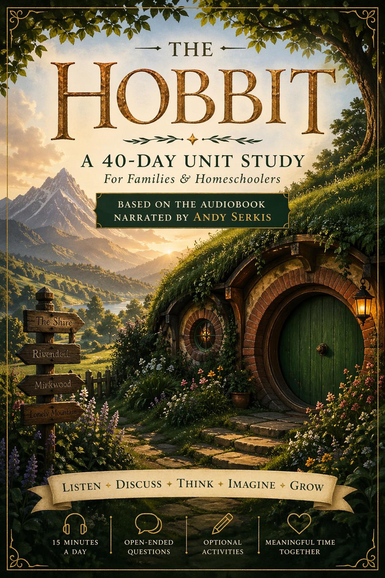 The Hobbit Unit Study | 40 Day Family Book Club | Homeschool Literature ...