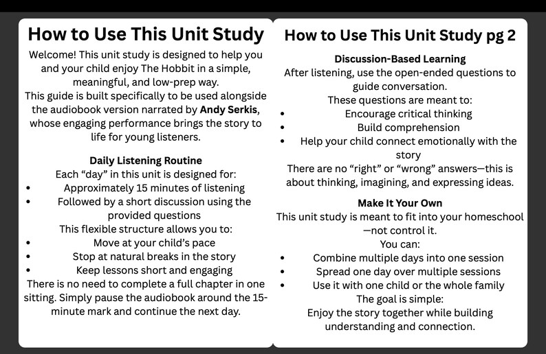 The Hobbit Unit Study | 40 Day Family Book Club | Homeschool Literature ...
