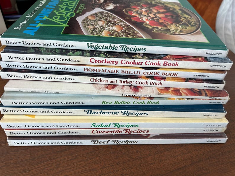 Vintage Better Homes and Gardens Cookbooks (set of 10 Books) - Etsy