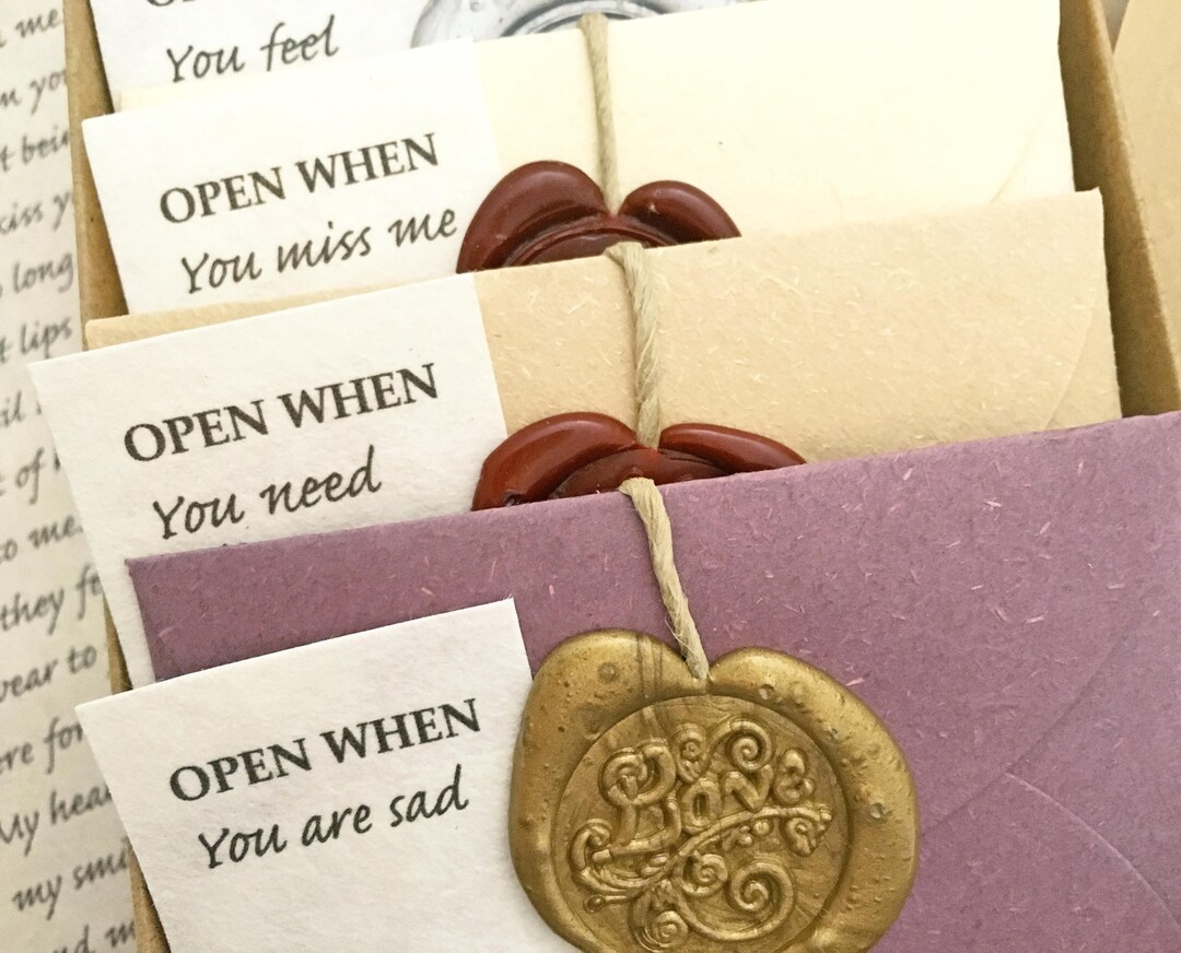 Personalized Open When Letters, Sentimental Long Distance Gift - Etsy