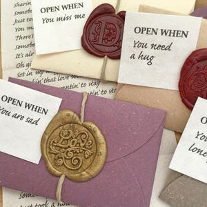 Personalized Open When Letters, Sentimental Long Distance Gift - Etsy