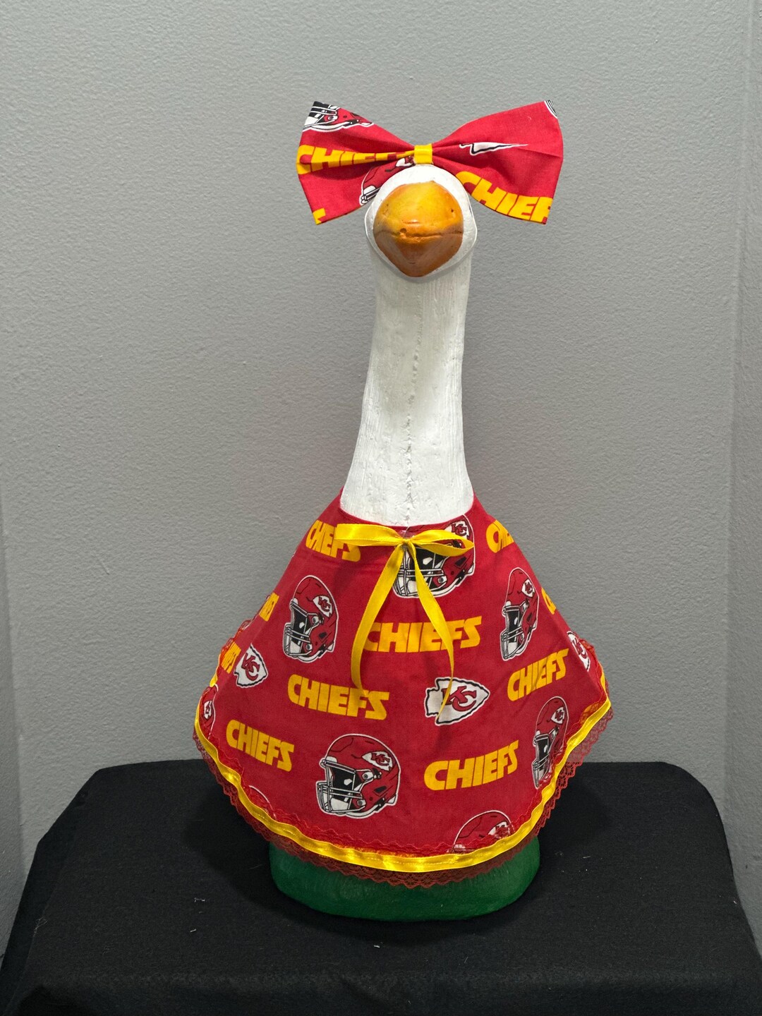 Kansas City Chiefs Porch Goose Dress With Bow - Etsy