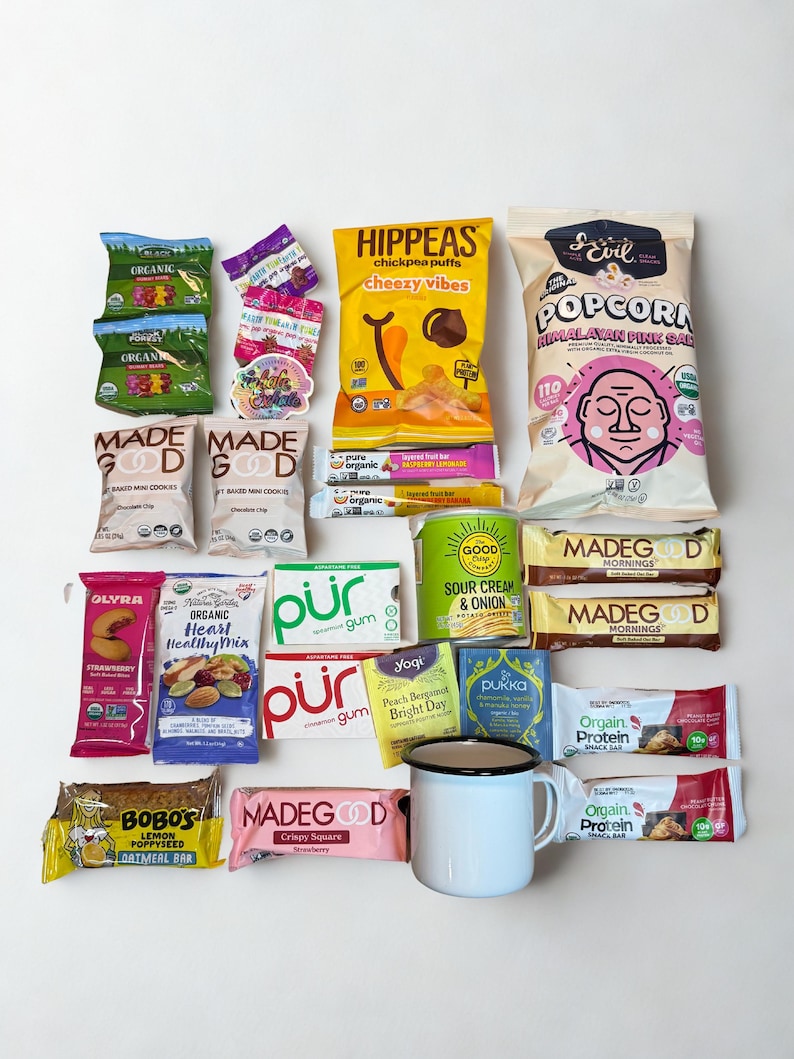 College Care Package Snack Box With Mug, Organic Treats, Personalized ...