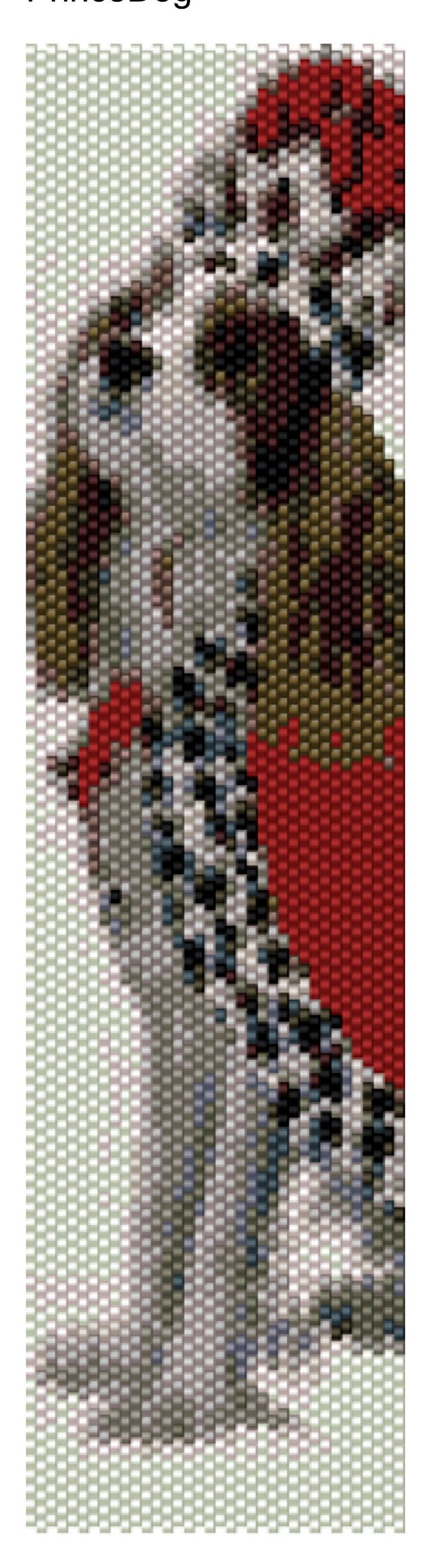 Dog Pattern Bracelet Peyote Dog Loom Bead Pattern Prince - Etsy