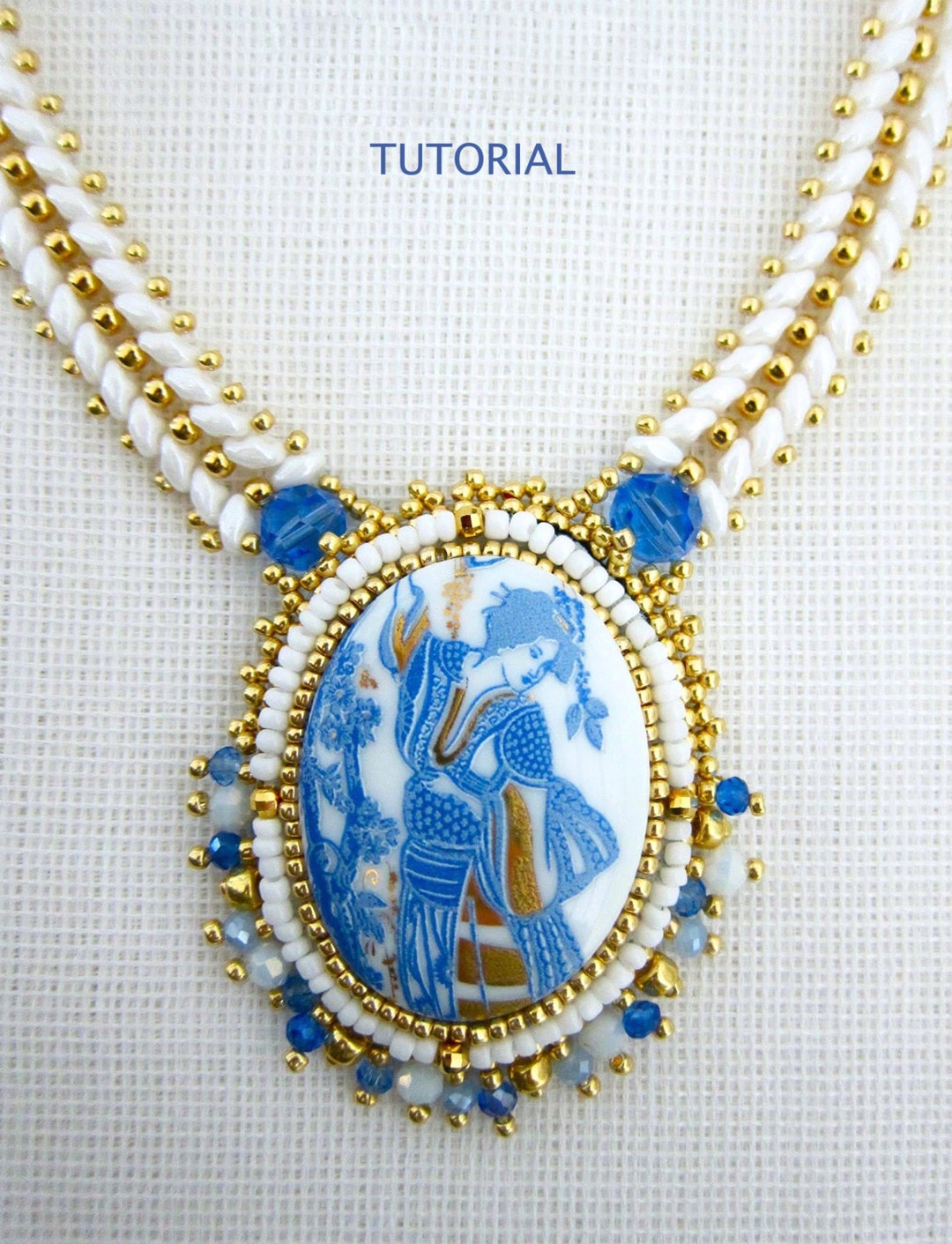 Beading Tutorial Pattern - Necklace - Super Duo Beads - Simple Bead ...