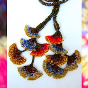 Gingko Leaf PDF Tutorial Beaded Leaves Pattern - Etsy