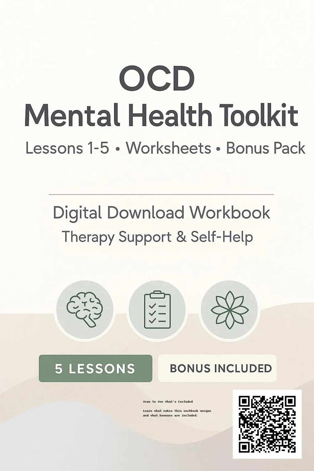 OCD Mental Health Toolkit — Lessons 1–6 + Bonus Pack | Printable OCD ...