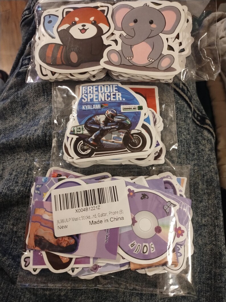 Cute Sticker Variety Pack – 4 New Sticker Sets | Animals, Motorcycle ...