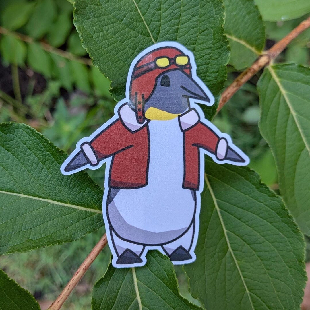 Aviator Penguin Sticker – Waterproof Decal in 2", 3", or 4" Sizes - Etsy