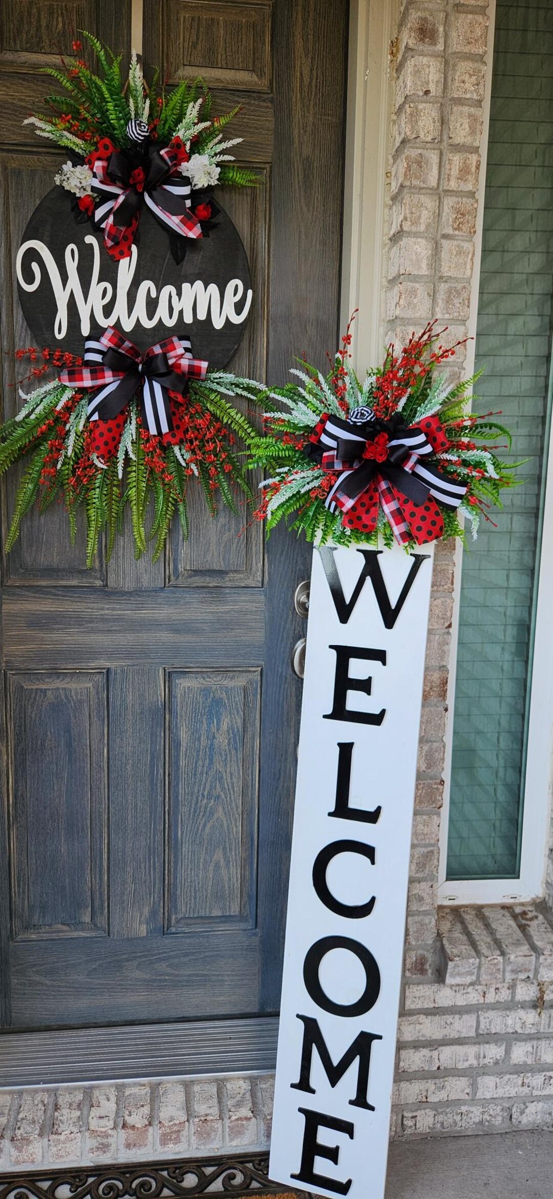 Beautiful Fall Door Hanger and Welcome Sign - Etsy