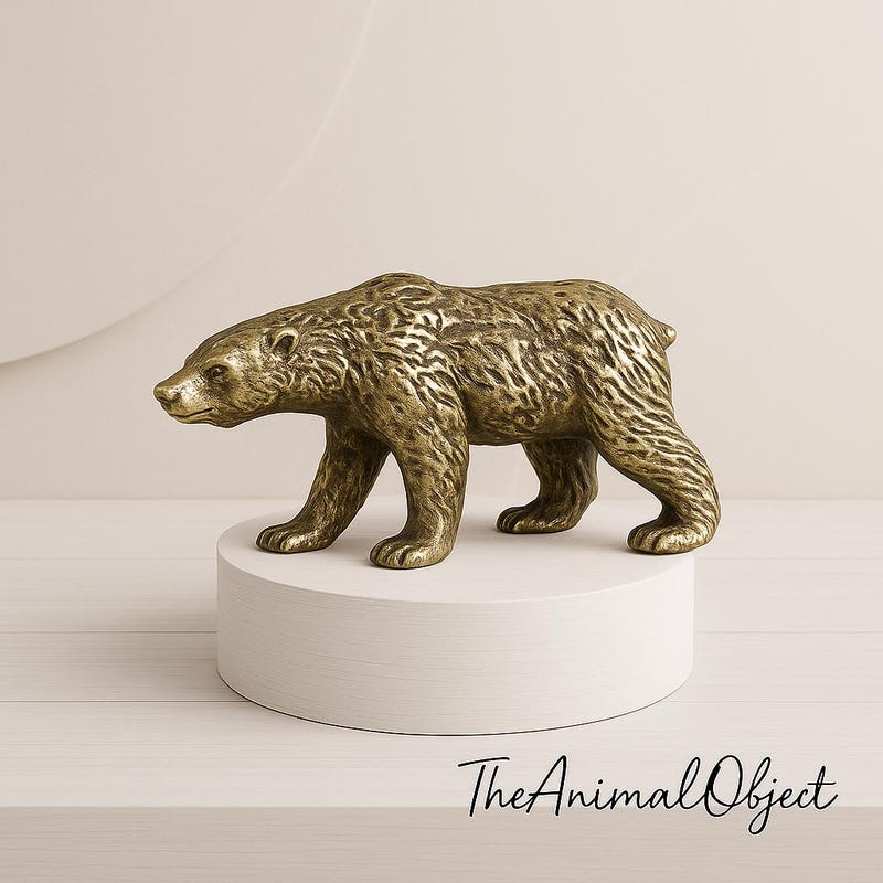 Brass Bears Statue - Etsy