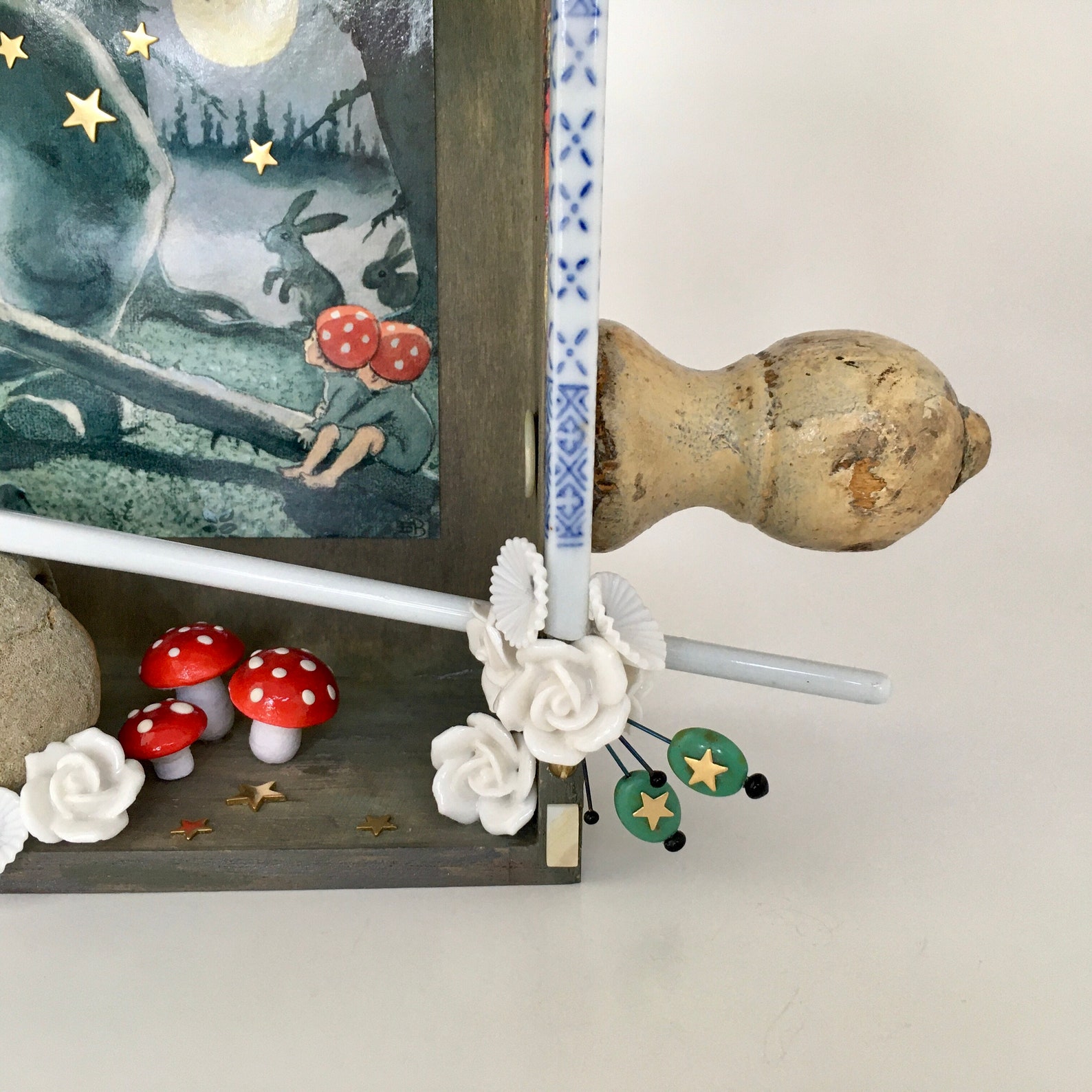 Tomte Folklore Shadow Box. Spirits. Found Object Shadowbox. | Etsy