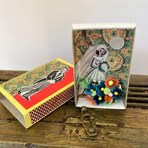 Miniature Matchbox Art Diorama, Found Object Assemblage Folk Art ...