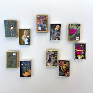 Miniature Matchbox Art Diorama, Found Object Assemblage Folk Art ...