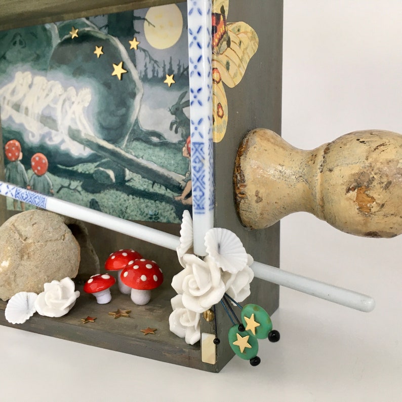 Tomte Folklore Shadow Box. Spirits. Found Object Shadowbox. | Etsy