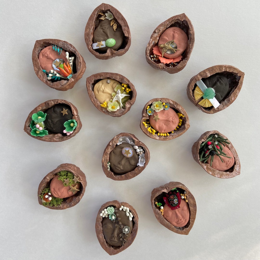 Goddess in a Nutshell, Walnut Shell Art, One of a Kind and Original Art ...