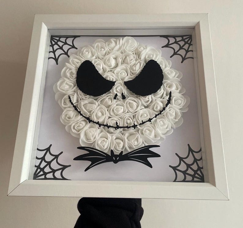 Jack Skellington Flower Frame - Etsy