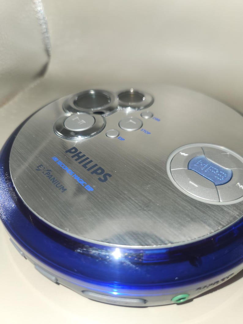 Vintage Philips AX2412/17 Personal CD Player Blue - Etsy