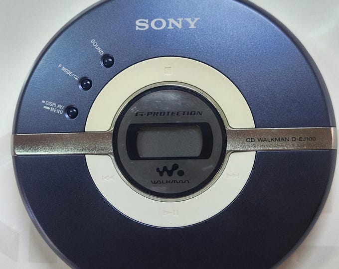 Vintage Sony CD Walkman D-EJ100 Blue - Etsy