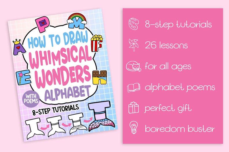 Whimsical Wonders How to Draw Alphabet for Kids: Step-by-step Directed ...