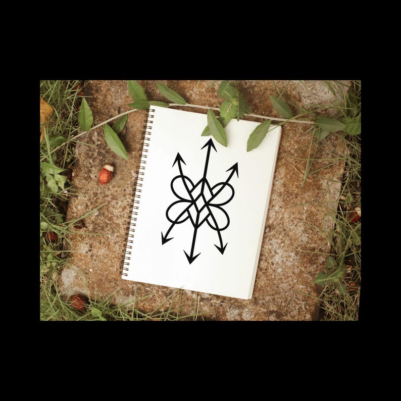 Golden Current Sigil – Hand Drawn and Infused With Intention for ...
