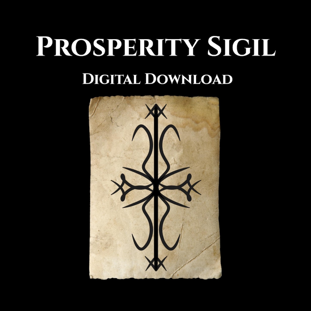 Rooted Prosperity Sigil – Hand-drawn and Infused With Energy for ...