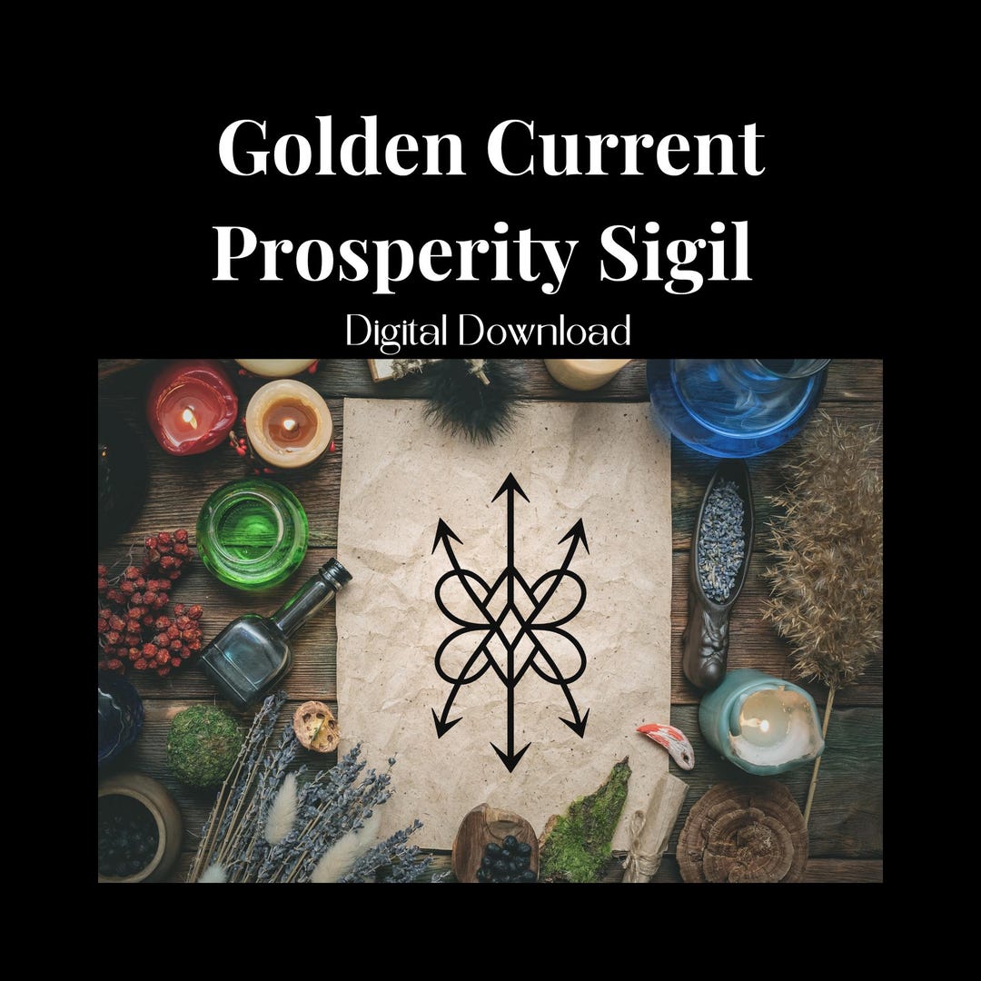 Golden Current Sigil – Abundance, Flow, Money Attraction (digital ...