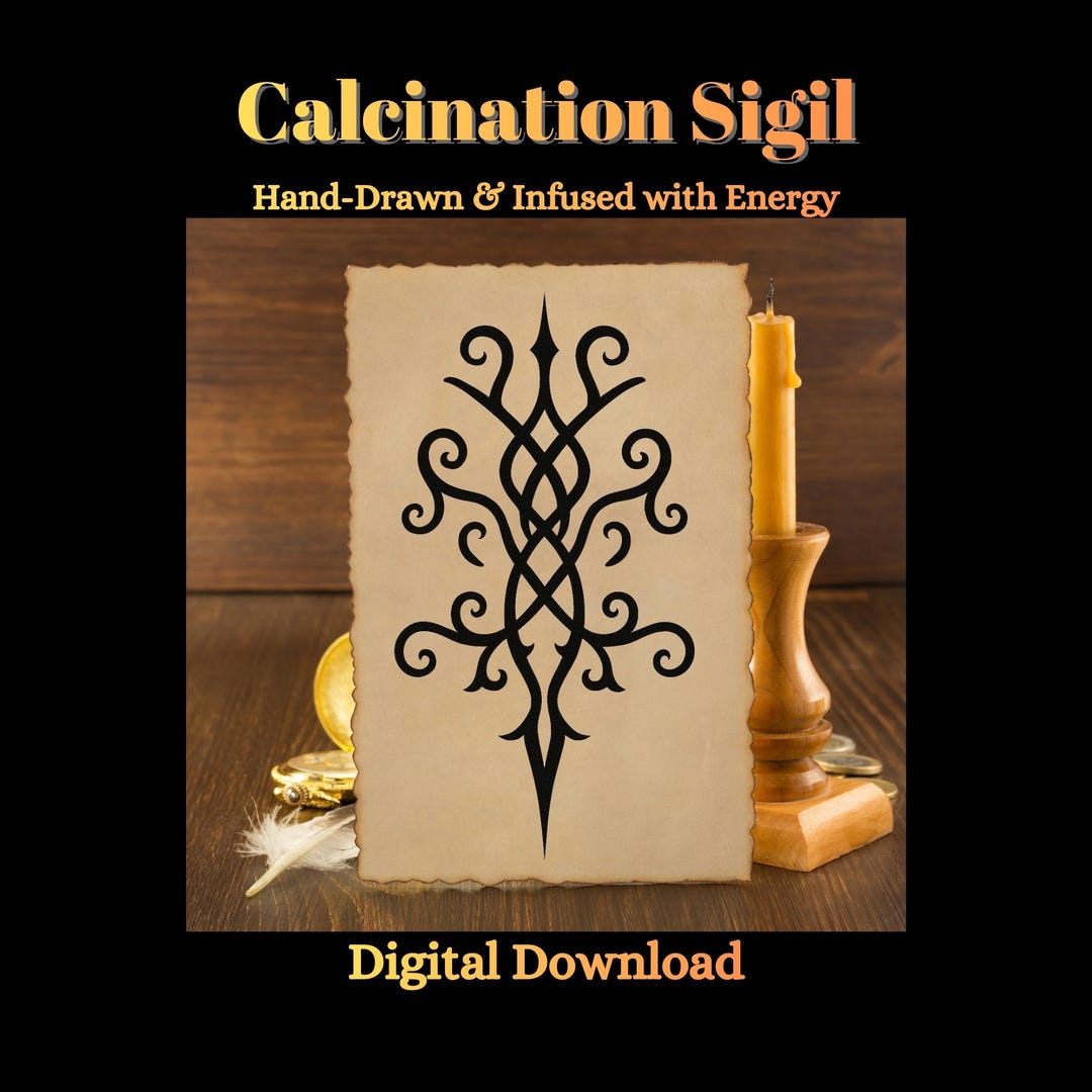 Calcination Sigil – Alchemical Transformation & Shadow Purification ...